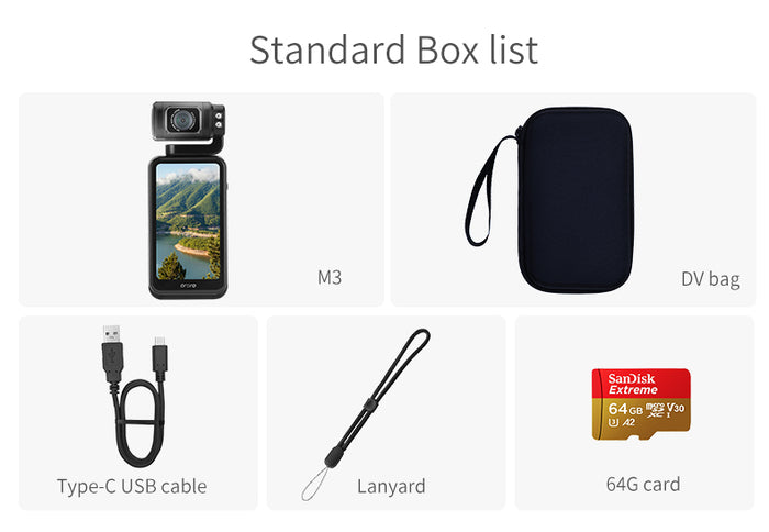 ORDRO M3 5K Palmcorder Big Battery With IR Night Vision Travel Vlog Vi ...