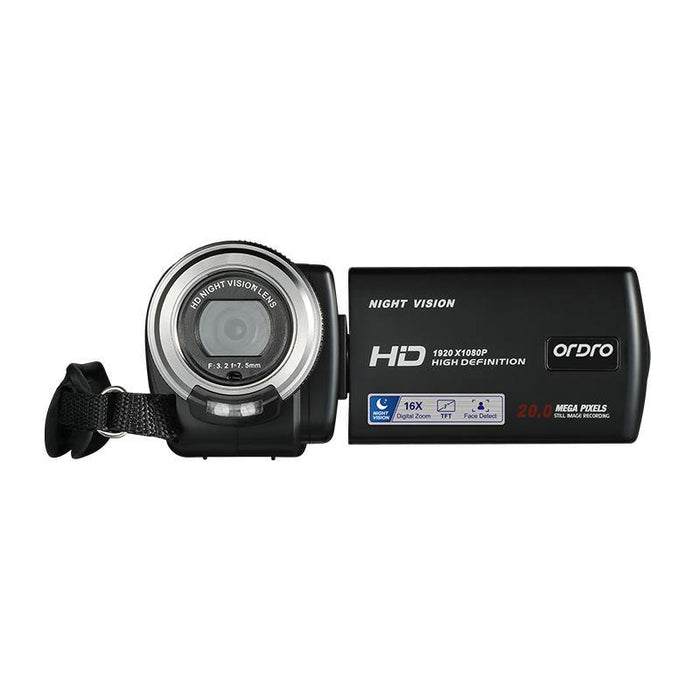 ORDRO 1080P Camcorder V12 Night Vision Video Cameras & 16X Digital Zoom ...